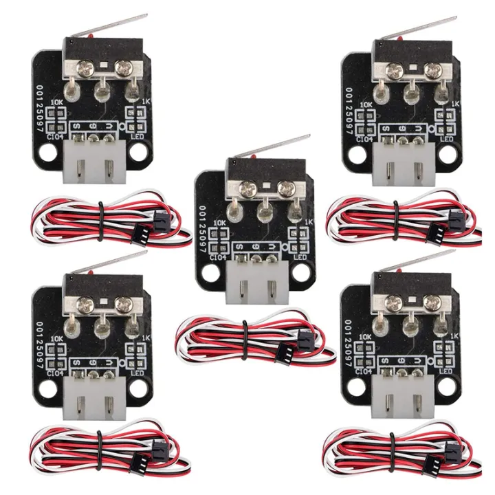 5Pcs 3Pin for End Stop Limit Switch with Cables,3D Printer Limit Switchs,Mechanical Endstop ...
