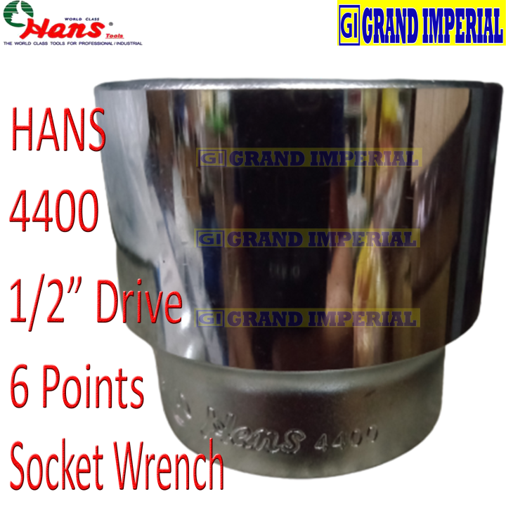 Hans Socket Wrench 1/2" Drive 6 Points 4400 Choices Size 8mm to 46mm ...