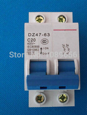 Dz47 2P 20a เบรกเกอร์ Ac Mcb เบรกเกอร์ความปลอดภัย C ประเภท C45 | Lazada.co.th