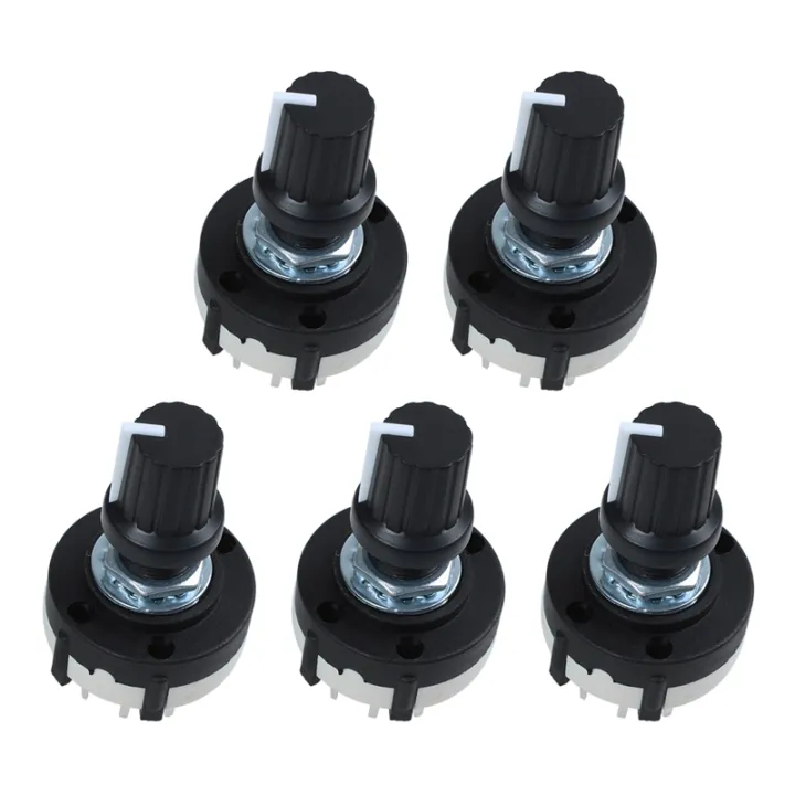5X 3P4T 3 Pole 4 Position Single Wafer Band Selector Rotary Switch W ...