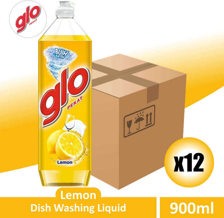 Glo 800ml Active Foam Lemon Dishwashing Liquid (By Carton x12) | Lazada