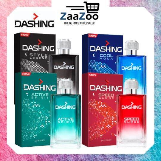 Dashing Eau De Toilette Perfume 100ml /Cool Aqua/Active Spirit/Speed ...