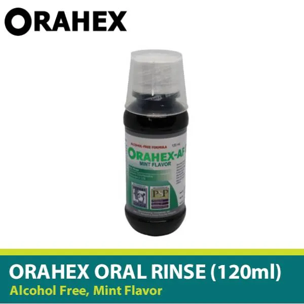 Orahex Alcohol Free Mint Oral Rinse 120ml | Lazada PH