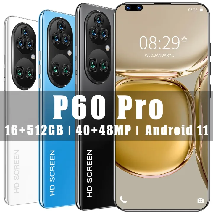 2022 P60 Pro 7.8 Inch 4G 5G Smartphone 16+512GB 5600mAh 40+48MP Face ...