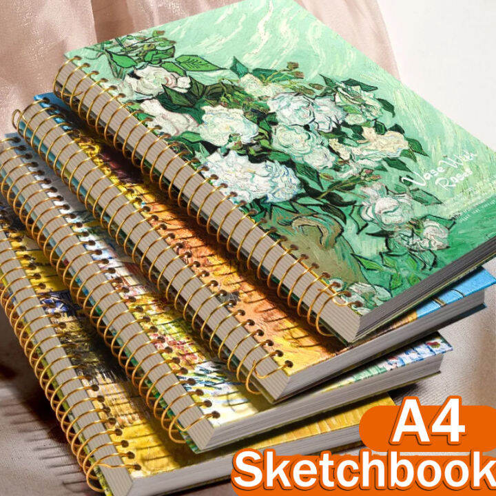 A4 Thick sketchbook drawing books hard cover school supplies Graffiti ...