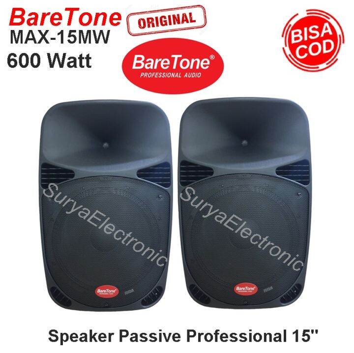 SPEAKER BARETONE PASIF 15 INCH - MAX-15MW SPEAKER PASSIVE BARETONE ...