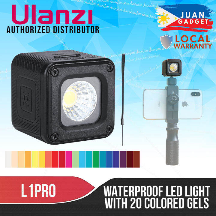 Ulanzi L1PRO Waterproof LED Light with 20 Colored Gels | JG Superstore ...