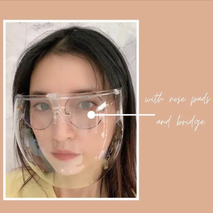 Barely There Face Shield for People with or without Glasses, Reusable ...