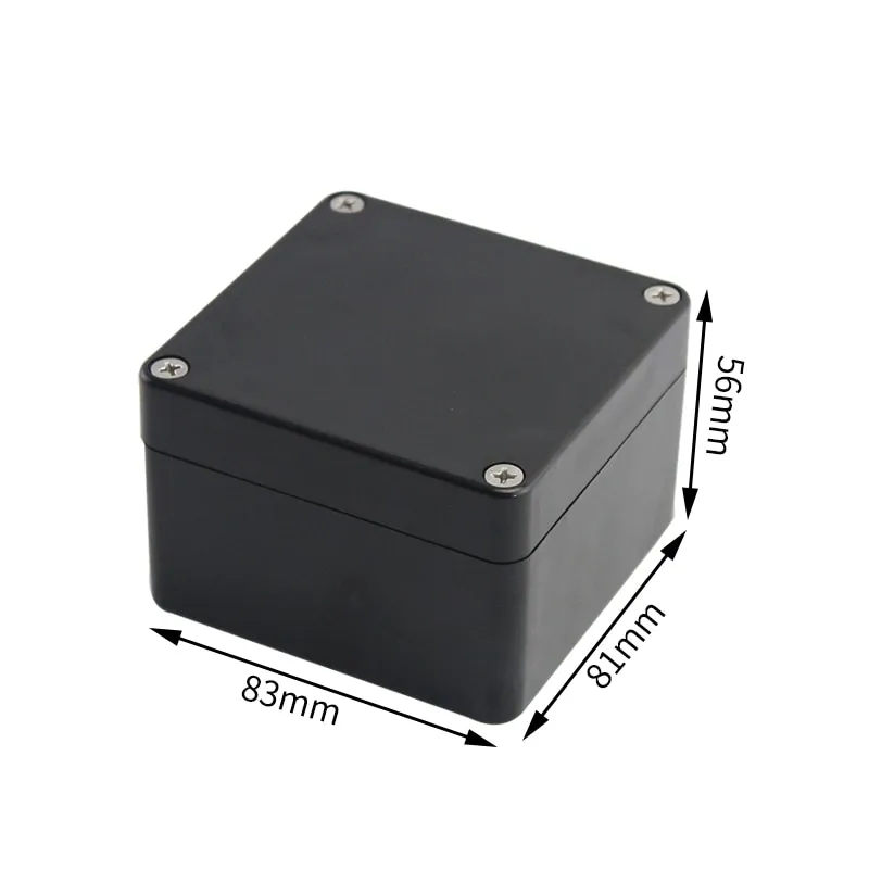Black Outdoor Waterproof Enclosure Plastic Box Electronic Project ...