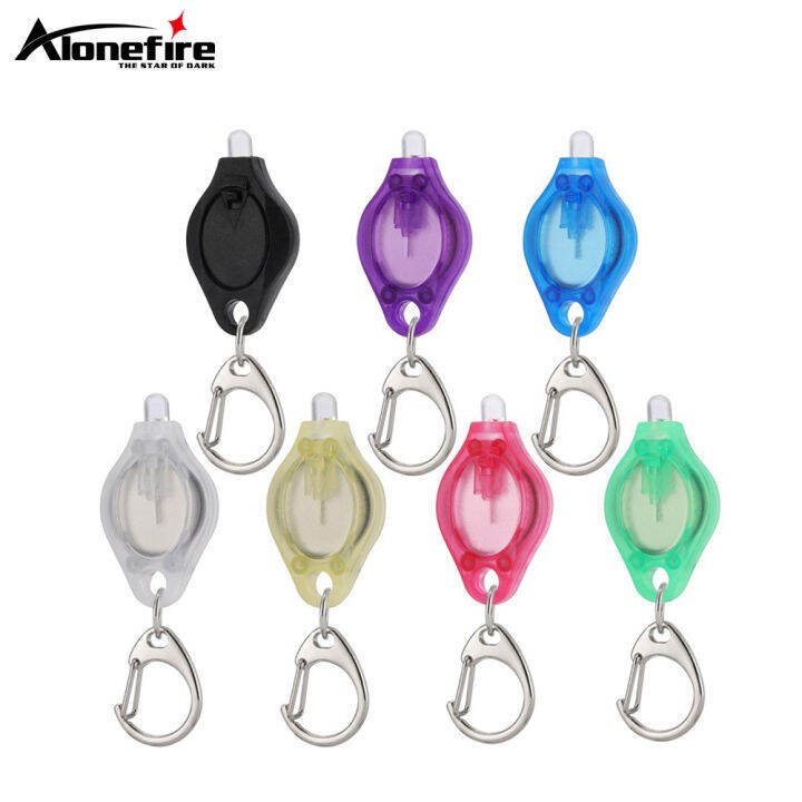 Alonefire F6 Ultra Bright Mini LED Keychain Flashlight Key ring light ...