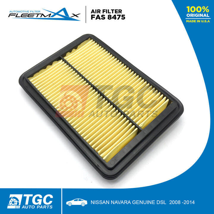 Fleetmax Air Filter / Air Cleaner NISSAN NAVARA GENUINE DSL 2008 -2014 ...