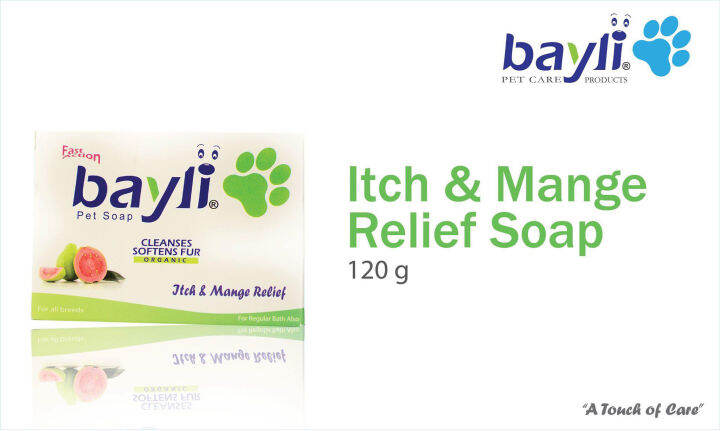 Bayli Soap 120g Itch and Mange / Tick and Flea For Dogs and Cats ...