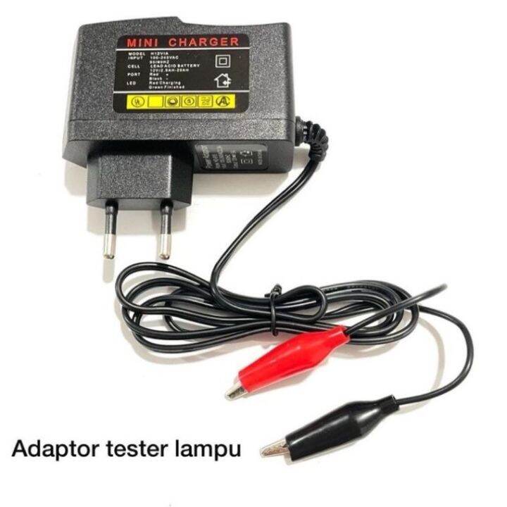 Adaptor mini 12 volt Tester Lampu 12 volt Adaptor Tester Lampu | Lazada ...