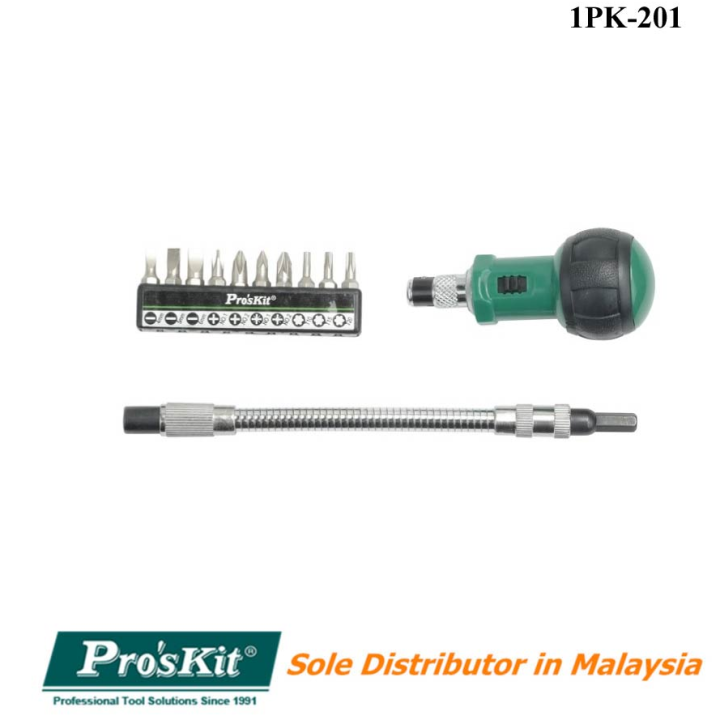 Pro'sKit 1PK-201 Flexible Ratchet Driver Set | Lazada