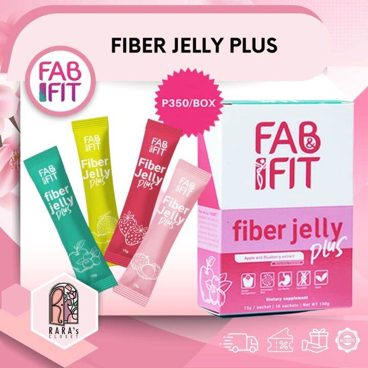 【READY STOCK】 ♝Fab and Fit Fiber Jelly with Apple and Blueberry ...