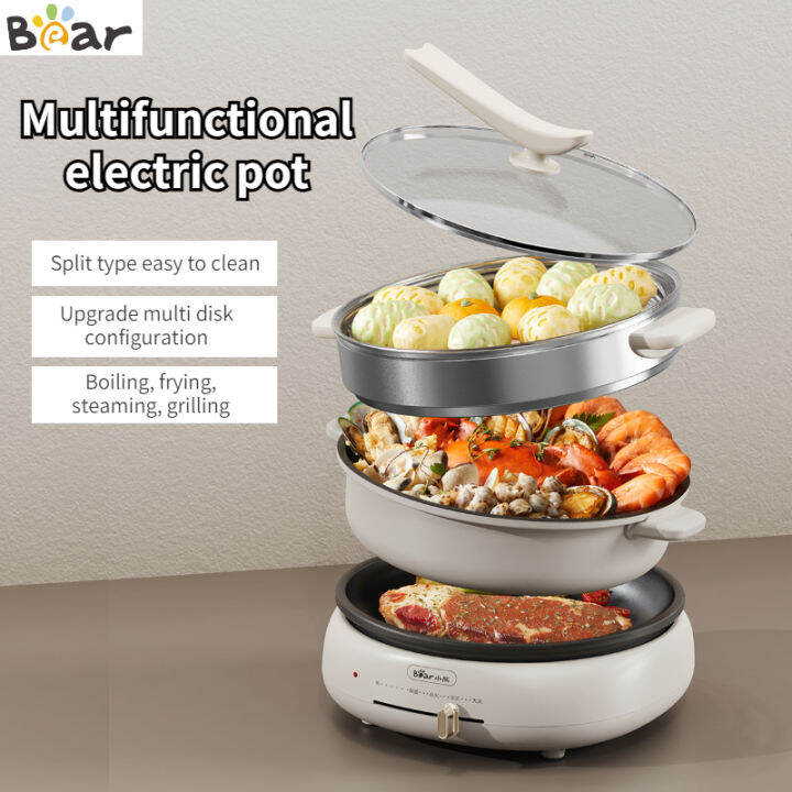 【Bear】3 in 1 Multifunctional Electric cooker pot with split type ...