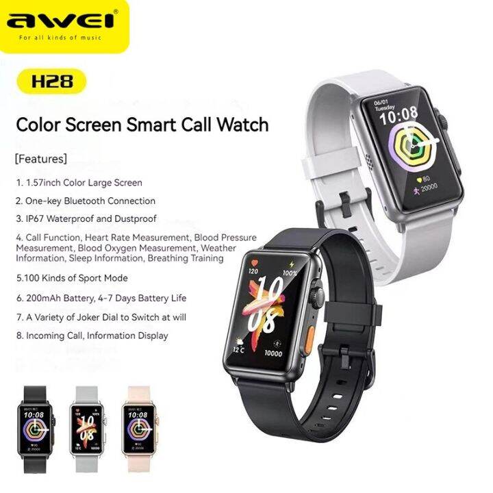 AWEI H28 WIRELESS SMART WATCH | Lazada PH