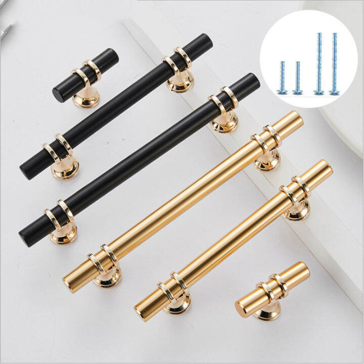 Gold Furniture Handle Cabinet Knob Handle Drawer Knobs Cupboard Pulls ...