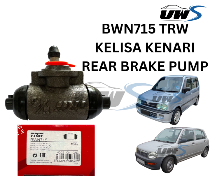 BWN715 TRW KELISA KENARI REAR BRAKE PUMP | Lazada