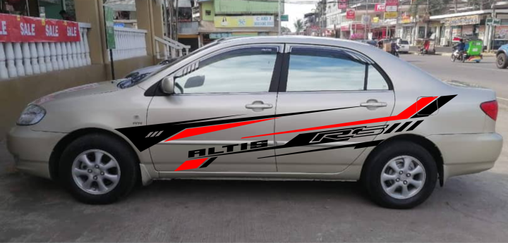 TOYOTA ALTIS 2 side vinyl sticker | Lazada PH