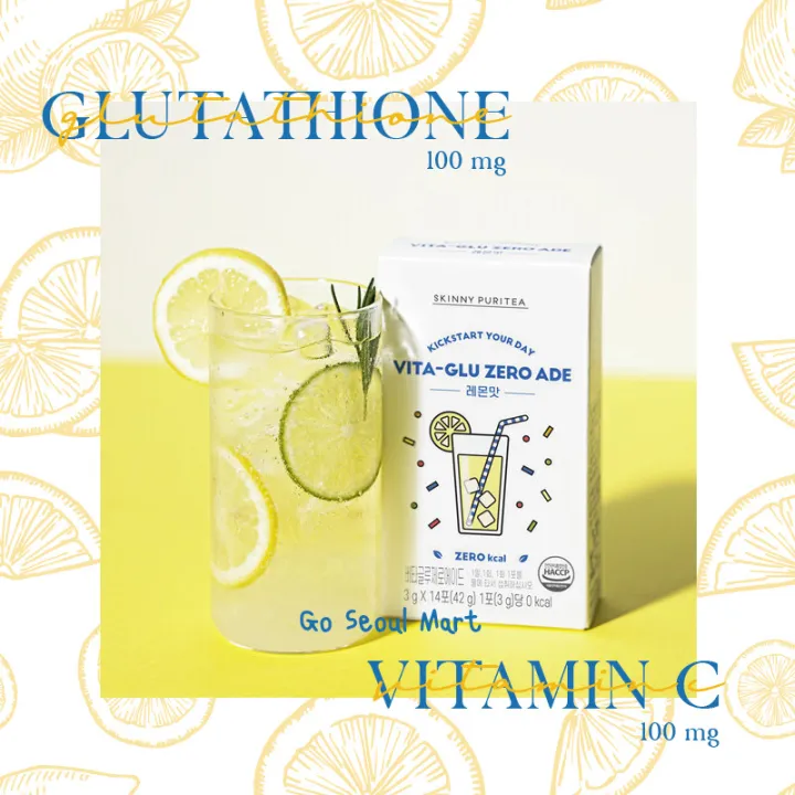 Vita-Glu Zero Ade Lemonade น้ำเลม่อนเข้มข้น 0 kcal | Go Seoul Mart ...