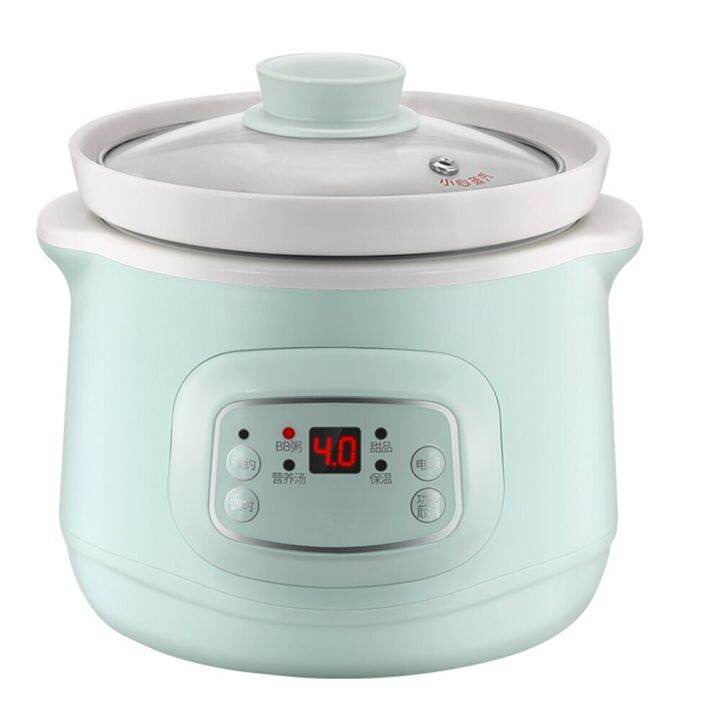 220V 1L Mini Electric Stewing Pot Ceramic Inner Multi Cooker Household ...