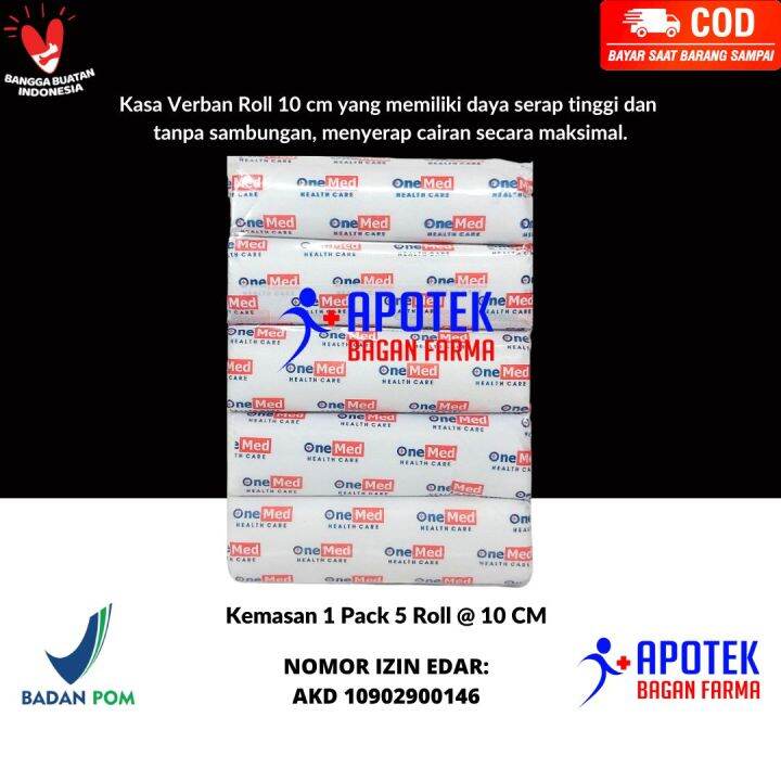 KASA PERBAN ONEMED 10 CM ( 1 PACK ISI 5 ROLL ) | Lazada Indonesia
