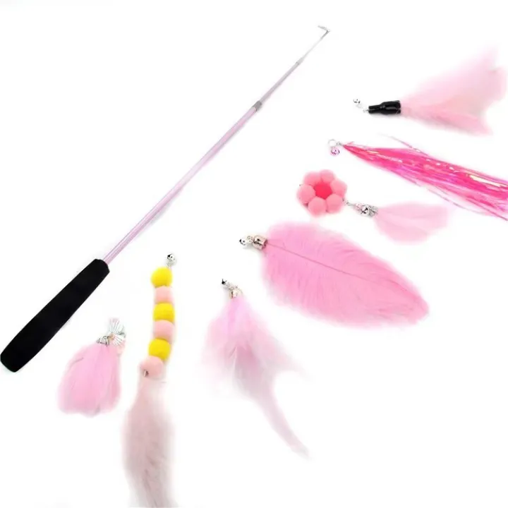 Manila Spot 7 in 1 Cat Chasers Cat Dancer Kitten Toys w/ Stick Feather ...