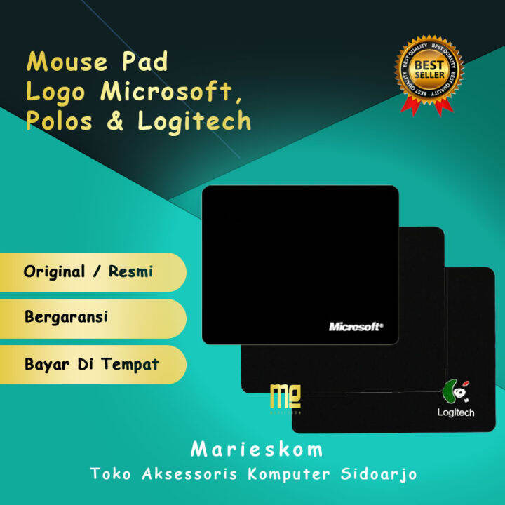 MOSPED ALAS TATAKAN MOUSE PAD LAPTOP KOMPUTER GAMING LOGITECH MICROSOFT ...
