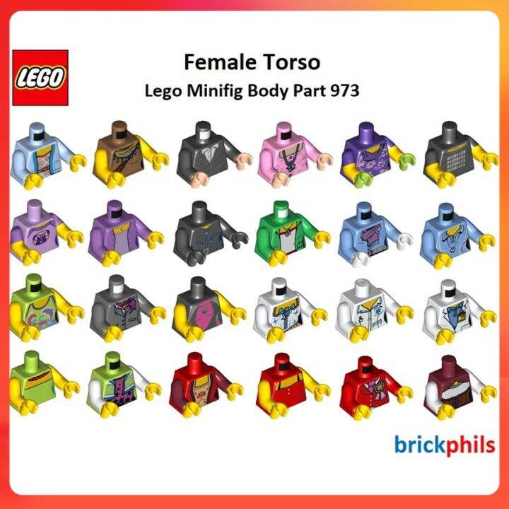Lego Minifig Body Part 973 - Female Torso | Lazada PH