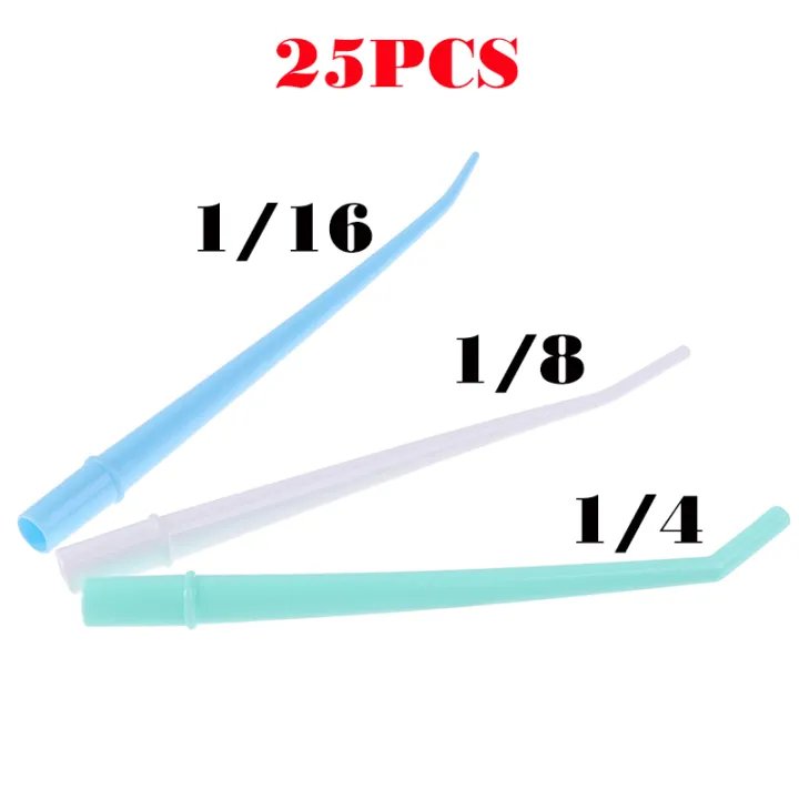 25Pcs Dental Disposable Tube Elbow Saliva Ejector Suction Tube Surgical Aspirator Dental Tools ...