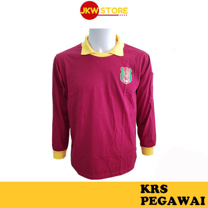 Baju T-Shirt KRS Pegawai Maroon Kokurikulum Kadet Remaja Sekolah ...