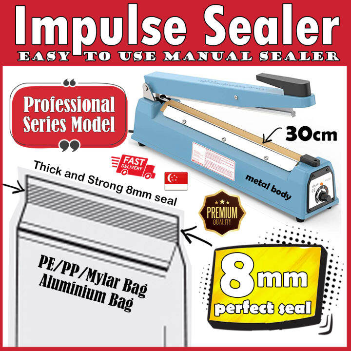 Professional Heat Impulse Sealer 30cm with 8mm seal | Industrial or ...