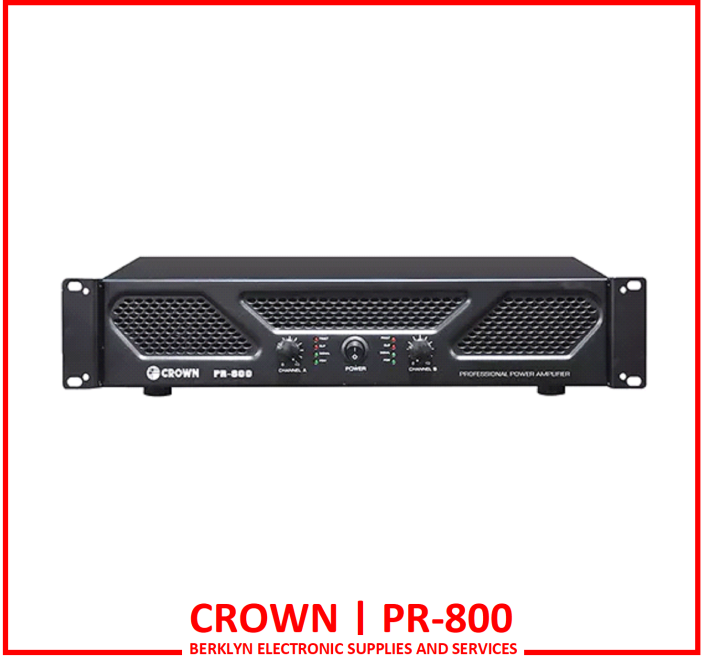 Crown PR-800 Powered Amplifier -PREMIUM SERIES | Lazada PH