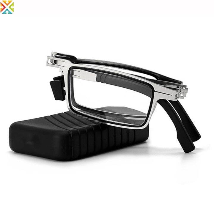 Blue Anti-Light Men's Reading Glasses Metal Foldable Presbyopia Men's ...