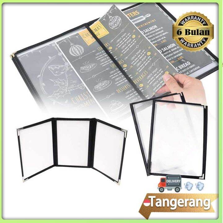 Buku Menu Restoran Kulit Cover A4 - Hitam - Menu Cover- Buku Menu Cafe ...