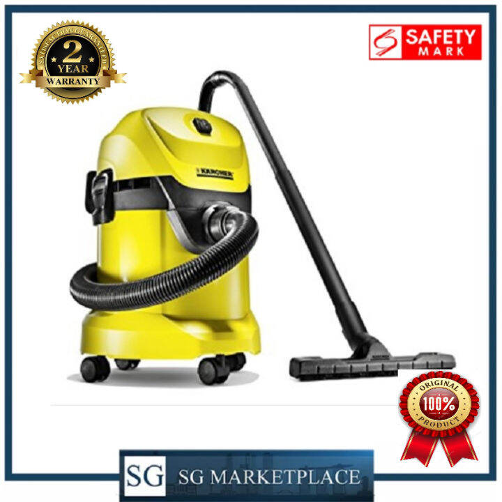 Karcher WD3 Vacuum Cleaner. Model: WD3. Wet and Dry Type. 17 Litre Capacity. 1000 watts. 220-240 ...