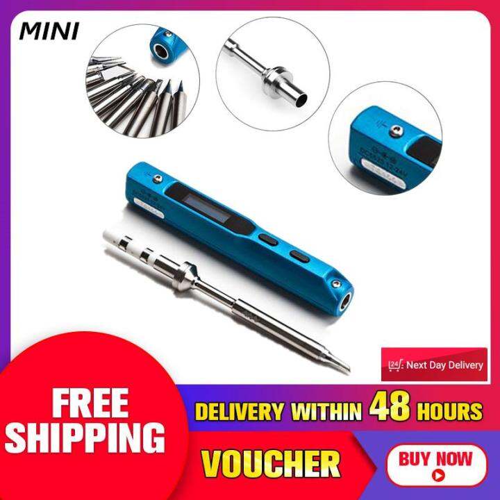 MINI TS100 Digital OLED Programable Interface DC5525 Soldering Iron ...