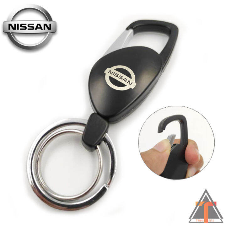 CK-03 NISSAN Car Chrome-like Black heavy-duty Metal Key chain | Lazada PH