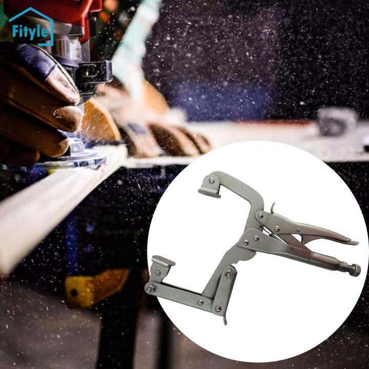 Fityle 9 inch Locking clamp 4 Gear Heavy Duty grip Clamp Set ...