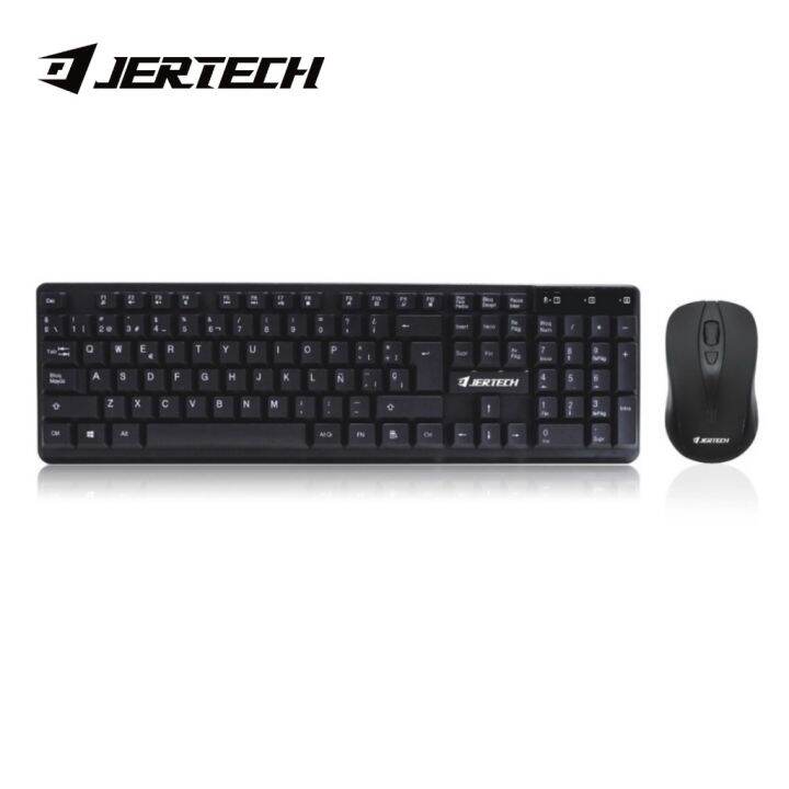 1 Set Paket Keyboard and Mouse jertech Wireless KM300 - BE | Lazada ...