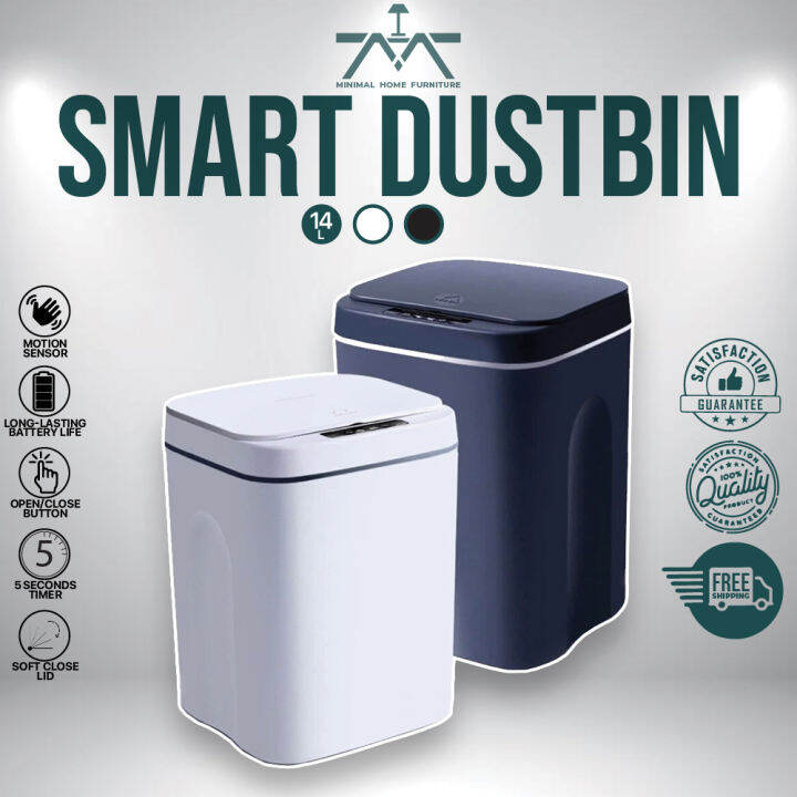 Automatic Touchless Big Volume Smart Sensor Dustbin Garbage with LED ...
