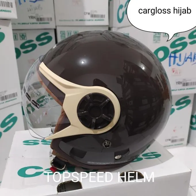 helm cargloss hijab coklat metalik | Lazada Indonesia