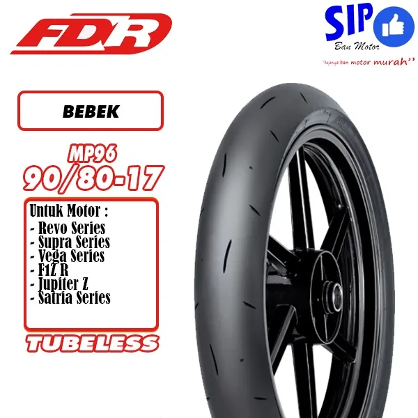 Ban motor bebek Soft Compound FDR Sport MP96 90 80 ring 17 Tubeless | Lazada Indonesia