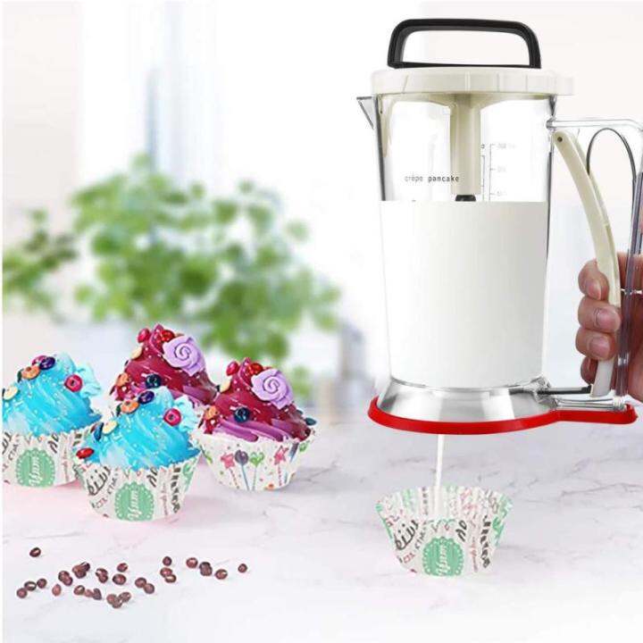 Pancake Batter Dispenser Baking Supplies For Waffles Cupcakes Muffin ...