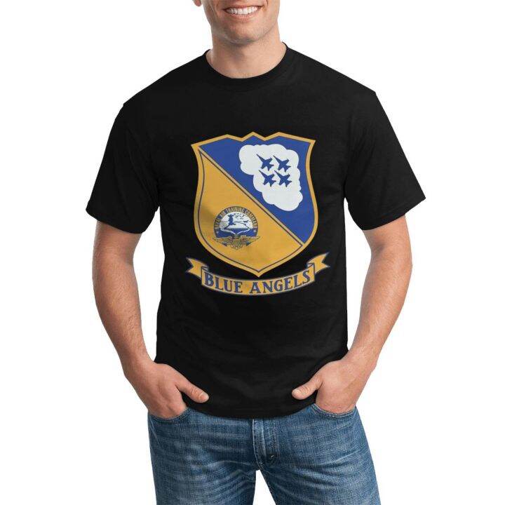 Fashion 100% Cotton T-Shirt The Blue Angels Insignia Gildan Various ...