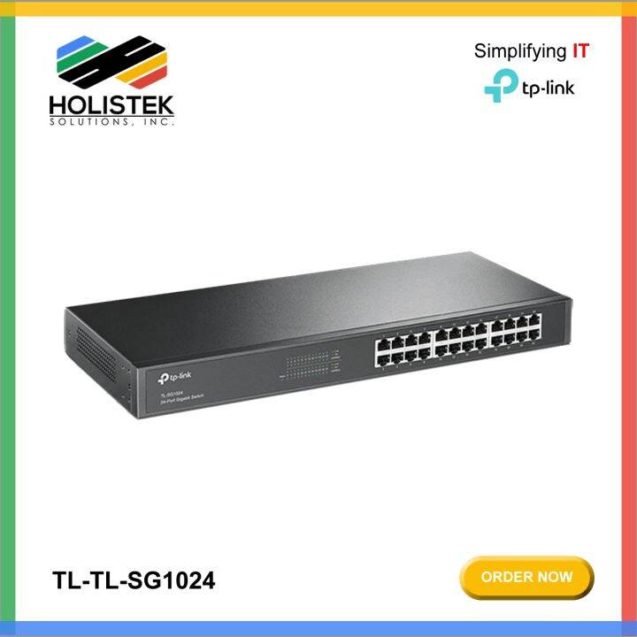 TP-Link 24-Port Gigabit Rackmount Switch (TL-SG1024) (SG1024) Network ...