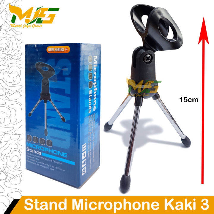 Stand Mic Meja Mini Kaki 3 Stand Microphone New Series Desk Standing ...