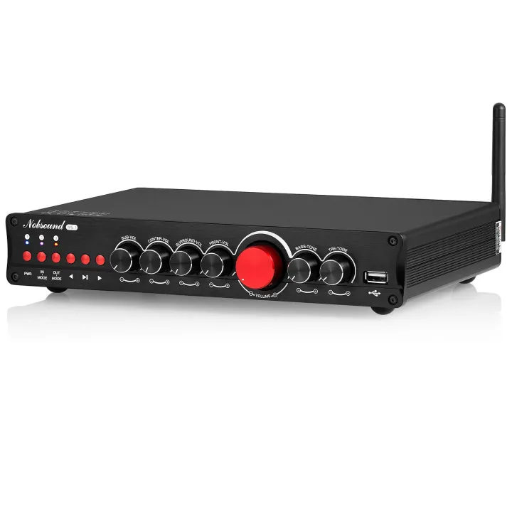 Nobsound 5.1 Channel Bluetooth Digital Amplifier USB/COAX/OPT Home ...