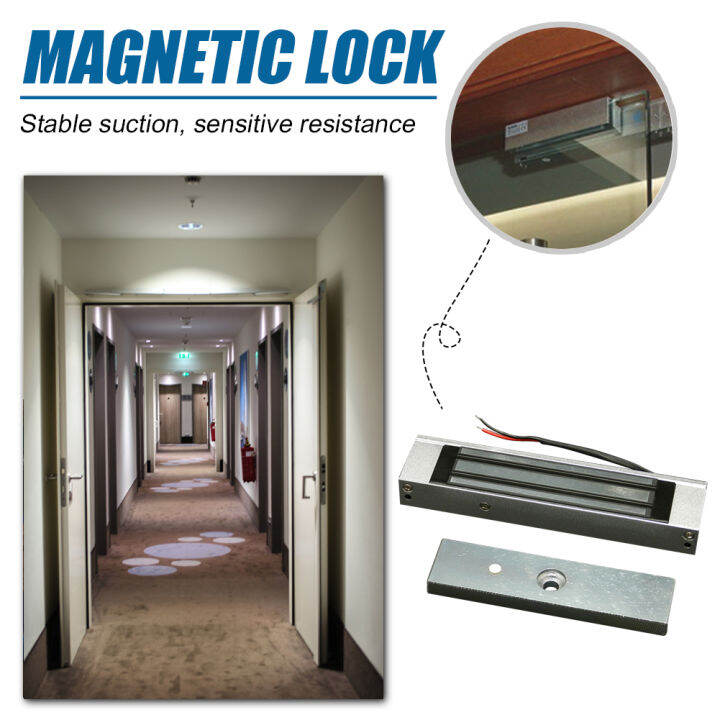 【In Stock】180kg/350lbs Single Door Surface Mounting Electronic Magnetic ...
